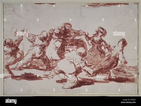 Los Disparates O Los Proverbios 1815 1823 Dibujo Preparatorio Para