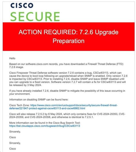 Solved Cscwi63113 Ftd Boot Loop With Snmp Enabled After Reload