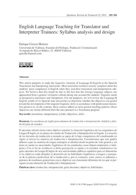 Pdf English Language Teaching For Translator And Interpreter English Language Teaching