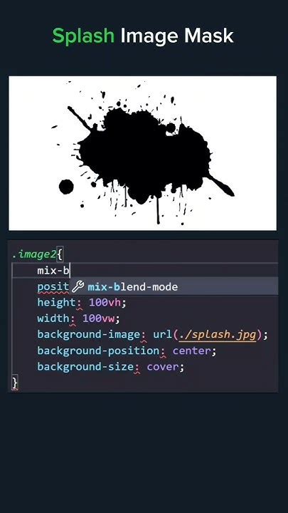 splash image mask using css 🤯 html css javascript cssproperties