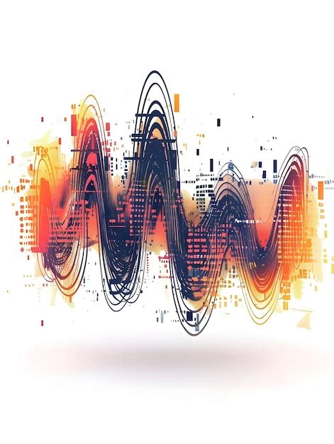 3d Flat Icon Digital Waveform Dma Text Symbolizing Data Signals For