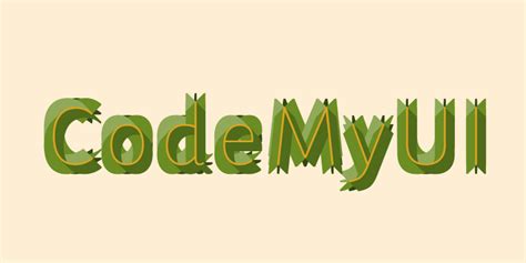 T Ribbon Css Only Text Effect Codemyui