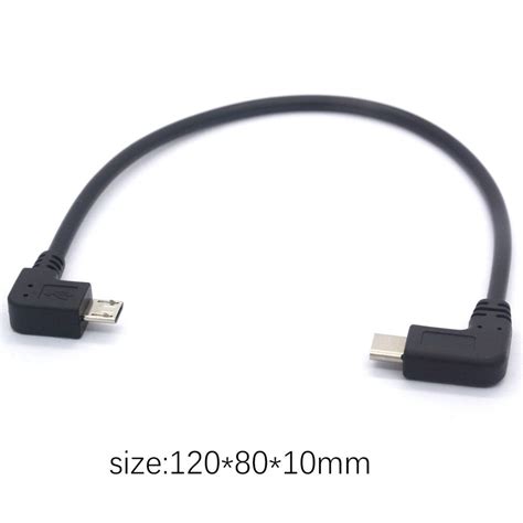 Type C To Micro Usb Cable 90 Deg Usb C Male To Mi Vicedeal