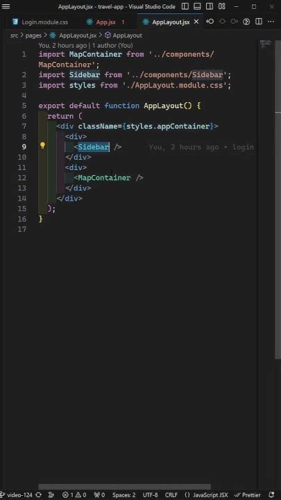 App Components Design With Side Bar In Travelling React App React18 Leelawebdev React Youtube