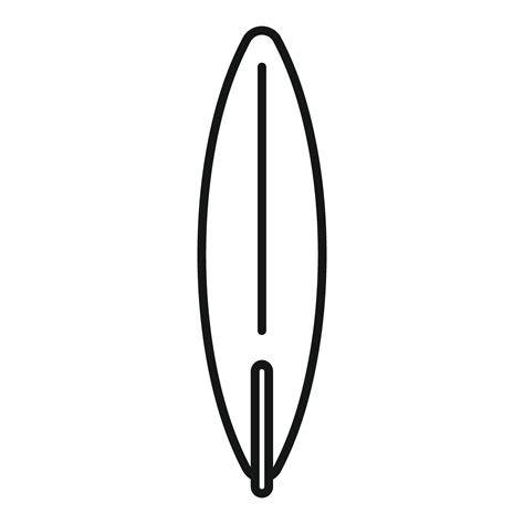 Surfboard Outline Showing Water Sport And Summer Activity 48287992