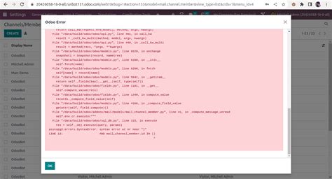 16 0 Mail Error On Channels Member Menu Issue 103759 Odoo Odoo GitHub