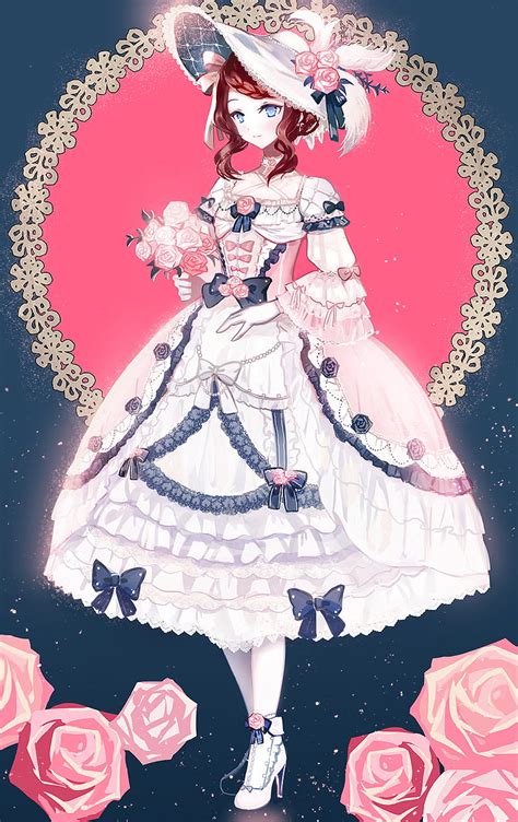 Victorian Wallpaper Cute Anime Girl