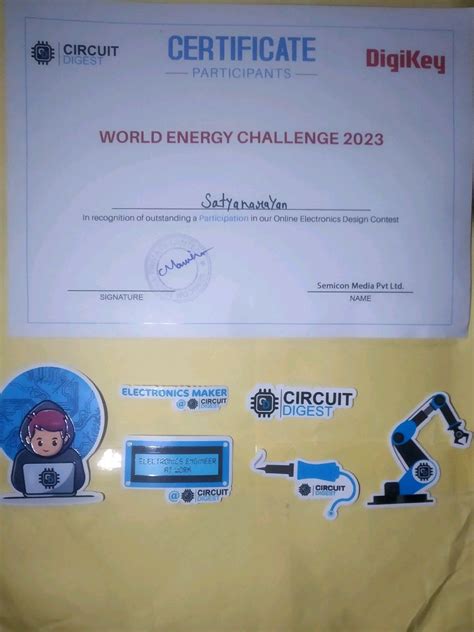 Thank You Very Much Circuit Digest Semicon Media Digikey Satya Narayan Sahu