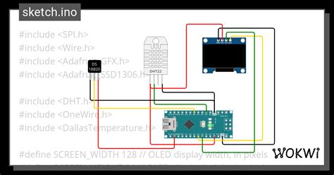 ssd1306 dht22 ds18b20 wokwi esp32 stm32 arduino simulator