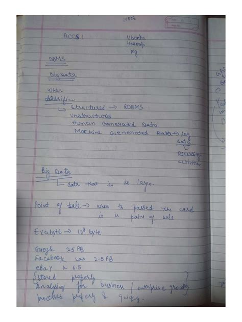 Big Data Notes Pdf