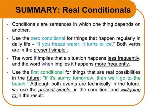 Conditional Sentences Pptx Grammar Guides Sentence Transformation
