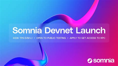 Somnia Network Launches Devnet With 400000 Tps P2e Nft