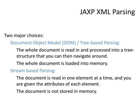 Ppt Xml Java Powerpoint Presentation Free Download Id2651558