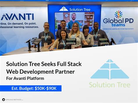 solution tree seeks full stack web development partner for avanti