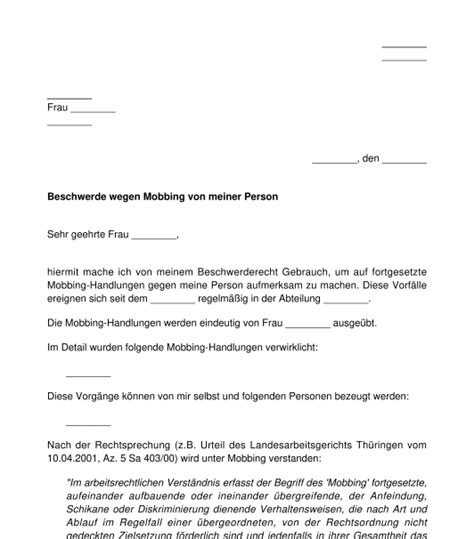 Beschwerde Vorlage Dienstaufsichtsbeschwerde Muster