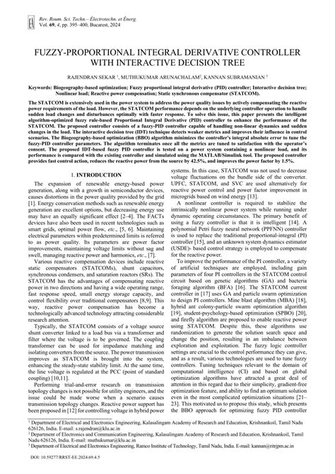 Pdf Fuzzy Proportional Integral Derivative Controller With