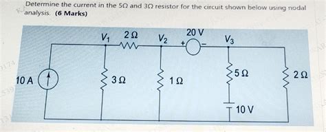 Solved Determine the current in the 5Ω and 3Ω resistor for Chegg com