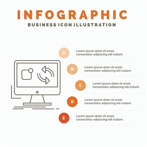 Update App Application Install Sync Infographics Template For Website And Presentation Line