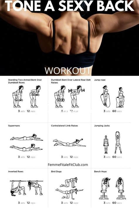 Femme Fitale Fit Club Blogbeginner Sample Workout To Get Rid Of Back