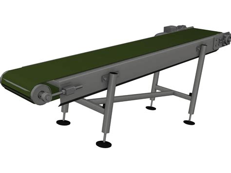 Conveyor Belt Cad Model 3dcadbrowser