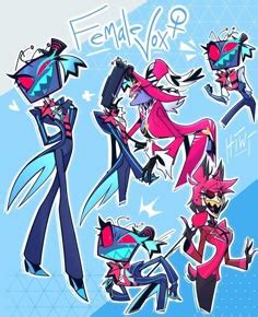 Hazbin Hotel Vox Fanart Vox Vox Populi Tv Head