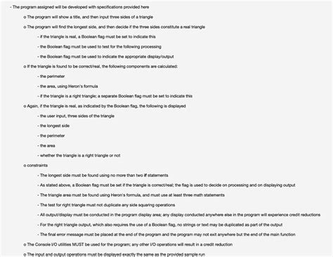 Solved The Program Assigned Will Be Developed With Specifications 1 Answer Transtutors