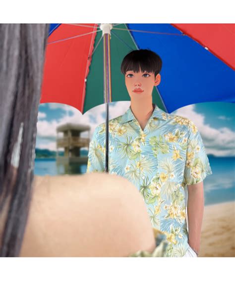 뉴감성 고퀄리티커플룩강추색감보장🌈 하와이안 꽃무늬 프릴 오프숄더 원피스 반팔 셔츠 남방 해변 바캉스 제주도 신혼여행 웨딩촬영 여름 휴양지 커플 시밀러룩