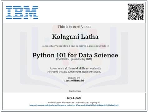 Latha Kolagani On Linkedin Ibm Ibmskillsbuild Ibmdatascience Ibmcertification