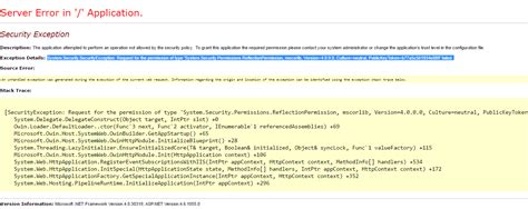 C Systemsecuritysecurityexception Request For The Permission Of