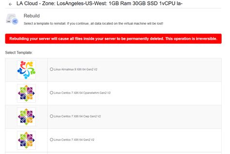 Cloudfanatic Operating Systems And Rebuilding Your Instance