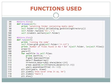 Snow Cover Assessment Tool Using Python Ppt