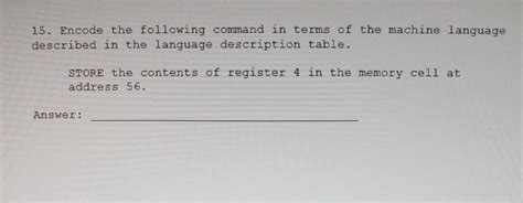 Solved Given The Following State Of Memory In Chegg Com
