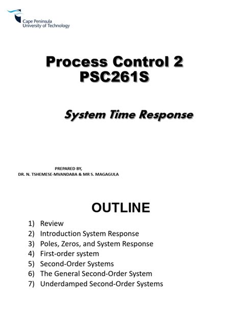 Lesson 5 System Response Pdf Applied Mathematics Control Theory Lesson 5 System Response Pdf Applied Mathematics Control Theory