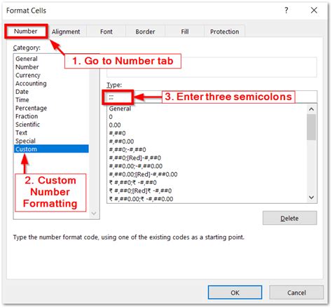 Hide Or Unhide Cell Content In Excel Excel Unlocked