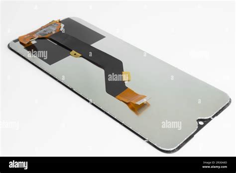 Closeup Photo Of A Smartphone Screen With A Flexible Cable Changing The Screen Screen Part To