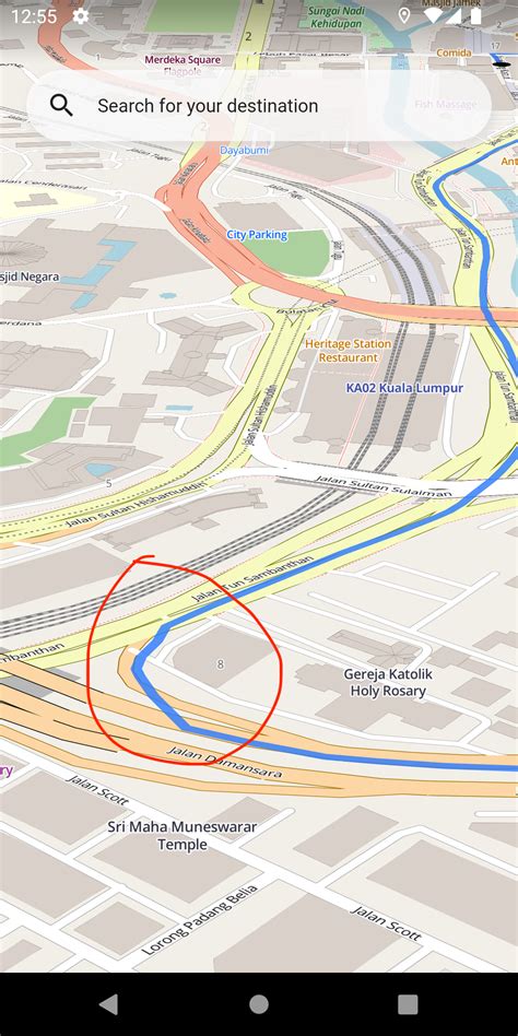 How To Keep The Polyline Follow Exactly Onto The Road Of The Map General Talk Openstreetmap
