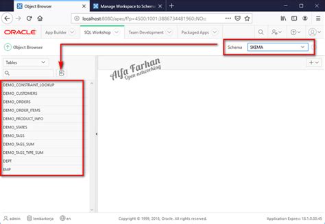 Oracle Apex 1 Menambah Skema Hr Di Existing Workspace ~ Open Networking