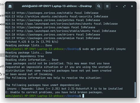 Unable To Install Insync On Zorin Pro 16 3 General Help Zorin Forum