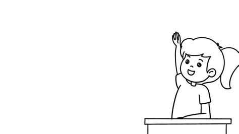 举手发言简笔画手绘简单（流行16张） 简笔画图片大全