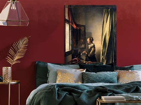 Brieflezend Meisje Bij Het Venster Van Johannes Vermeer Aan Je Muur