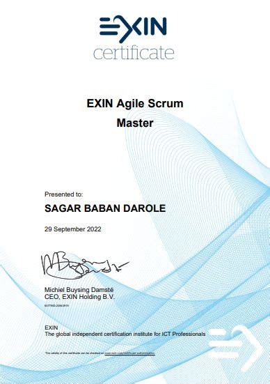 I Am Very Happy To Announce That I Have Successfully Completed My Agile