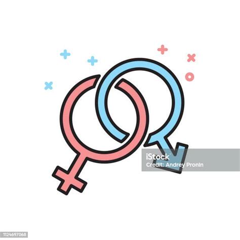 성별 흰색 배경 그래픽 및 웹 디자인 현대 간단한 벡터 기호에 대 한 아이콘에 서명합니다 인터넷 개념입니다 웹사이트 디자인 웹 버튼 또는 모바일에 대 한 최신 유행