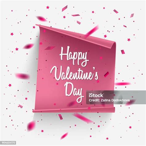 색종이와 현실적인 종이 발렌타인 카드 배경 벡터 일러스트입니다 벽지 전단지 포스터 안내 책자 표지에 대 한 그림 감정에 대한 스톡 벡터 아트 및 기타 이미지 Istock