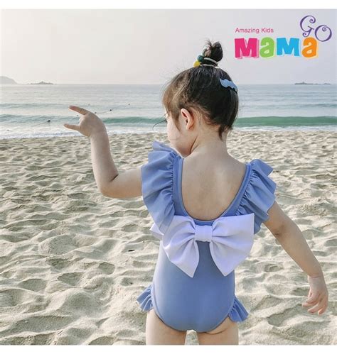 [마마고]2020 Ss 여아 백리본 프릴수영복 여아 원피스수영복 티몬