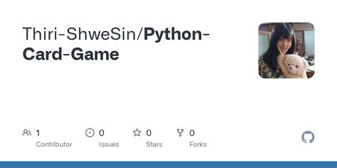 Github Thiri Shwesinpython Card Game