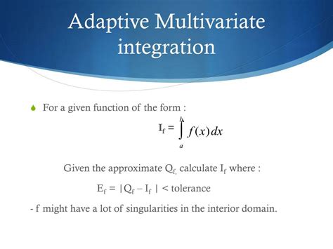 Ppt Multivariate Numerical Integration Powerpoint Presentation Free Download Id 5369447