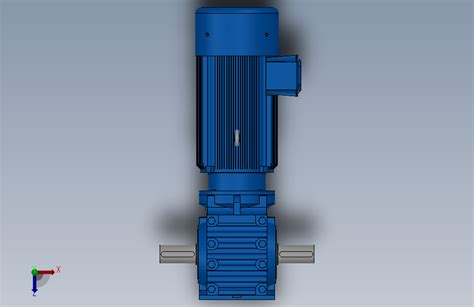 S87底脚轴伸式安装斜齿 蜗轮蜗杆减速机S87 YVE7 5 4P 34 09 M1 0 A B SOLIDWORKS 2018 模型图纸
