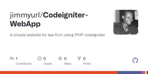 GitHub Jimmyurl Codeigniter WebApp A Simple Website For Law Firm Using PHP Codeigniter