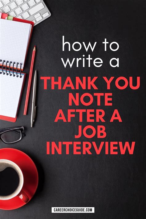 How To Write An Effective Thank You Note After A Job Interview