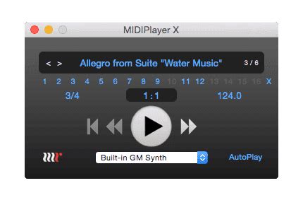 MIDIPlayer X MIDI File Player For Mac Updated To V